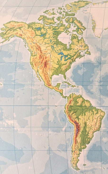 Mapa Orografico de America | Genially