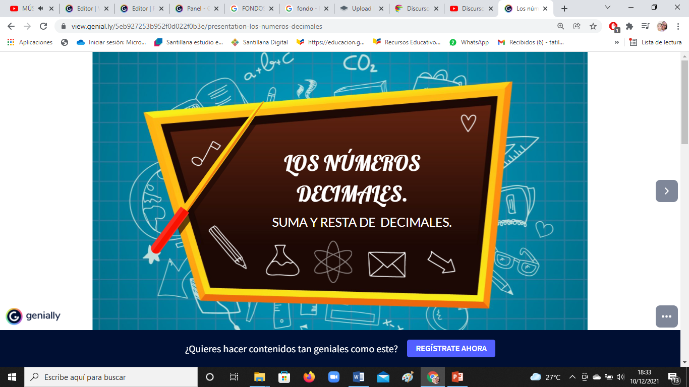 Suma y resta con decimales