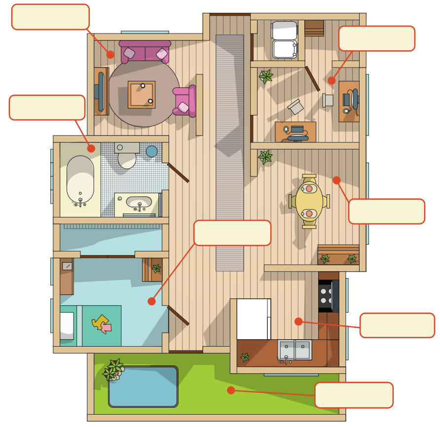 Rooms matching | Genially