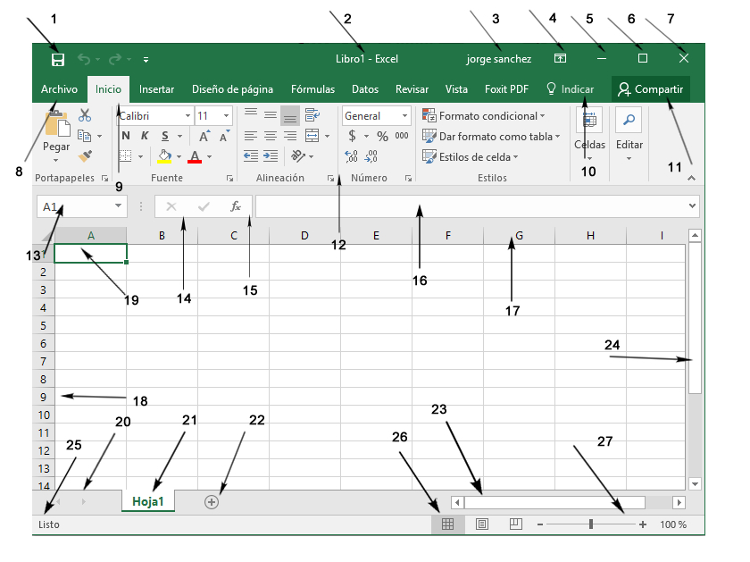 Elementos de excel | Genially