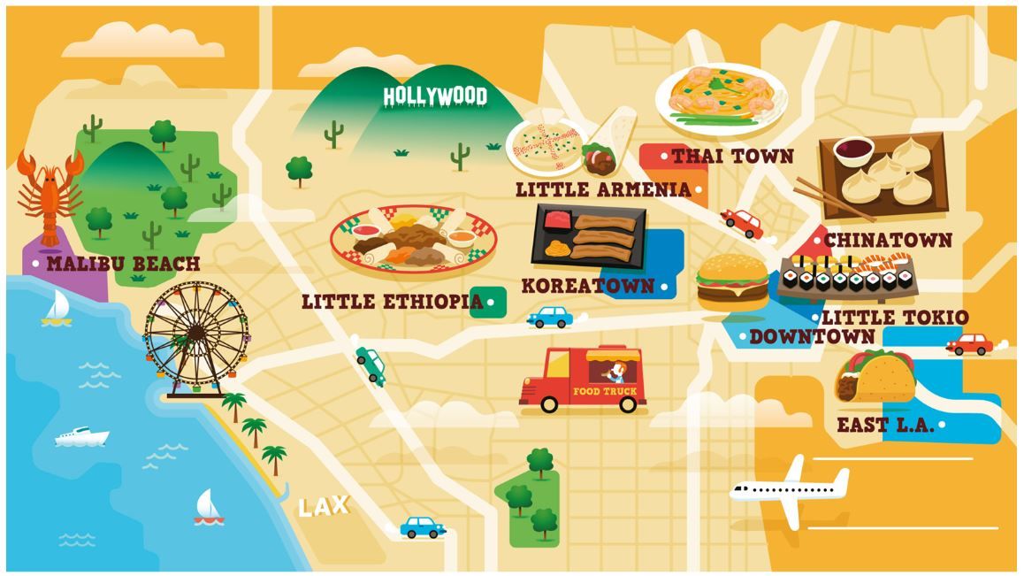Foodie map in LA