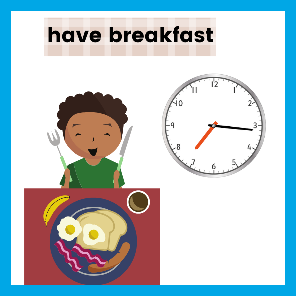 Daily Routine + time | Genially