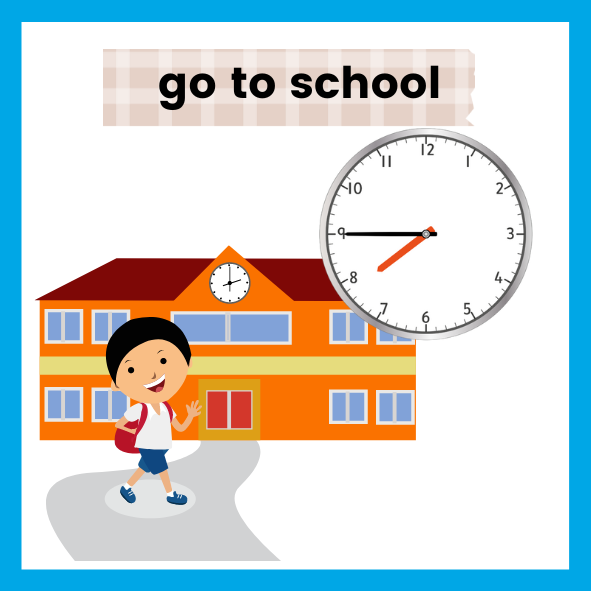 Daily Routine + time | Genially