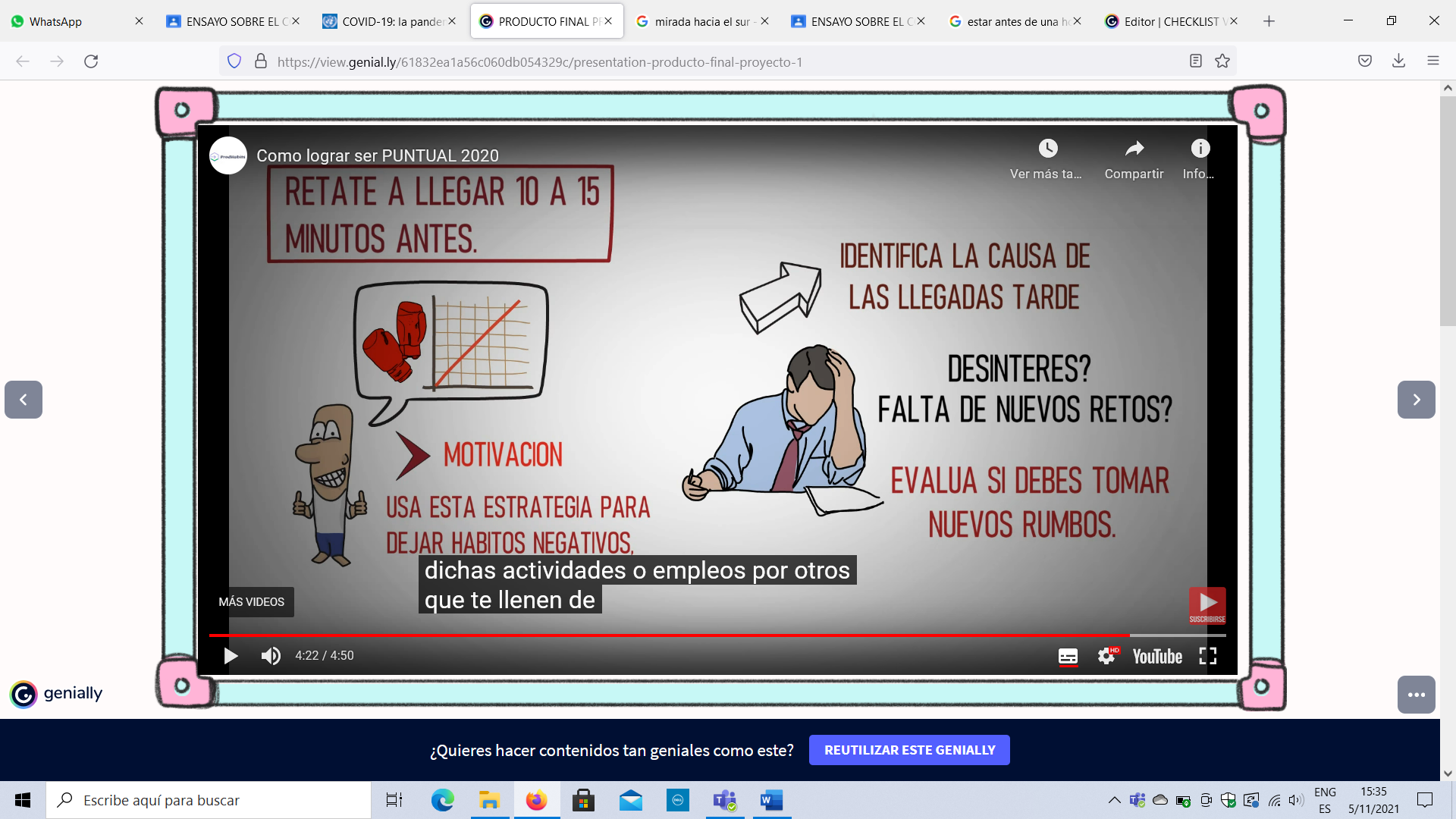 CHECKLIST VISUAL THINKING | Genially