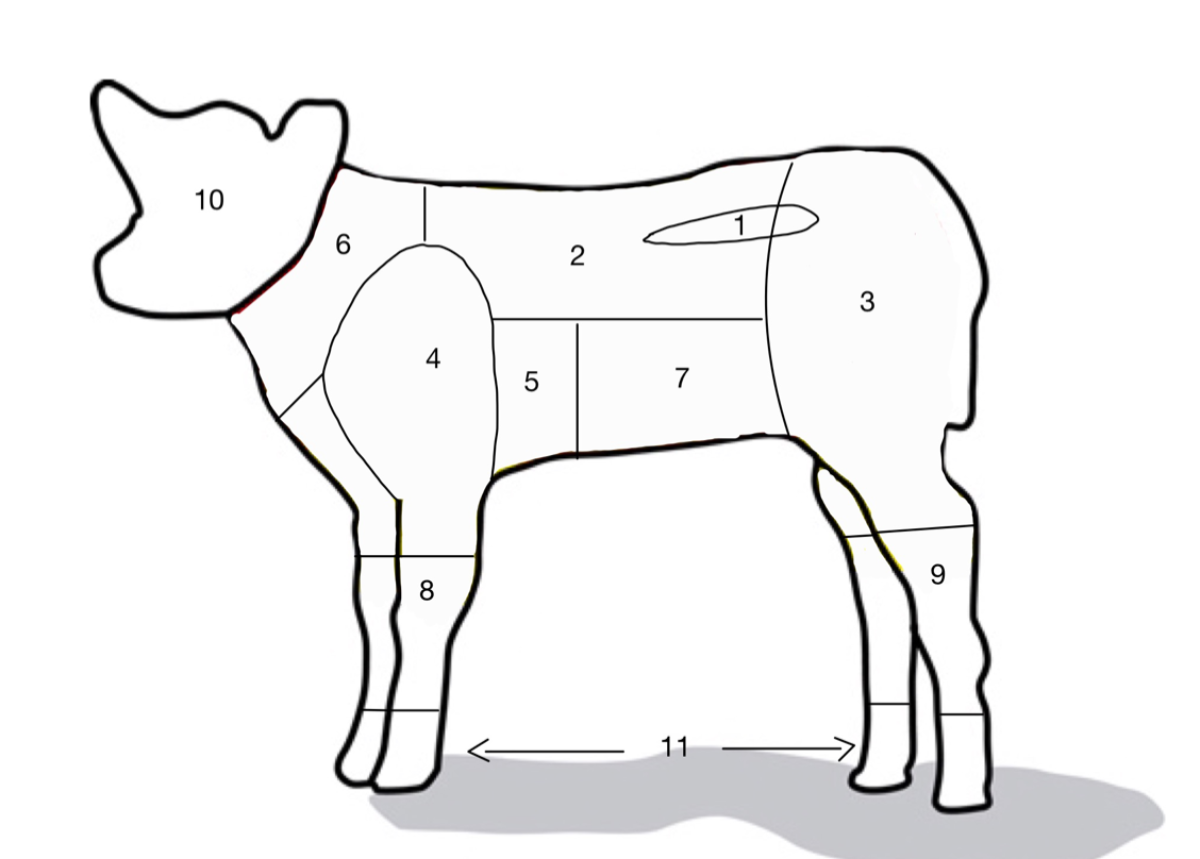 Fleischteile Kalb