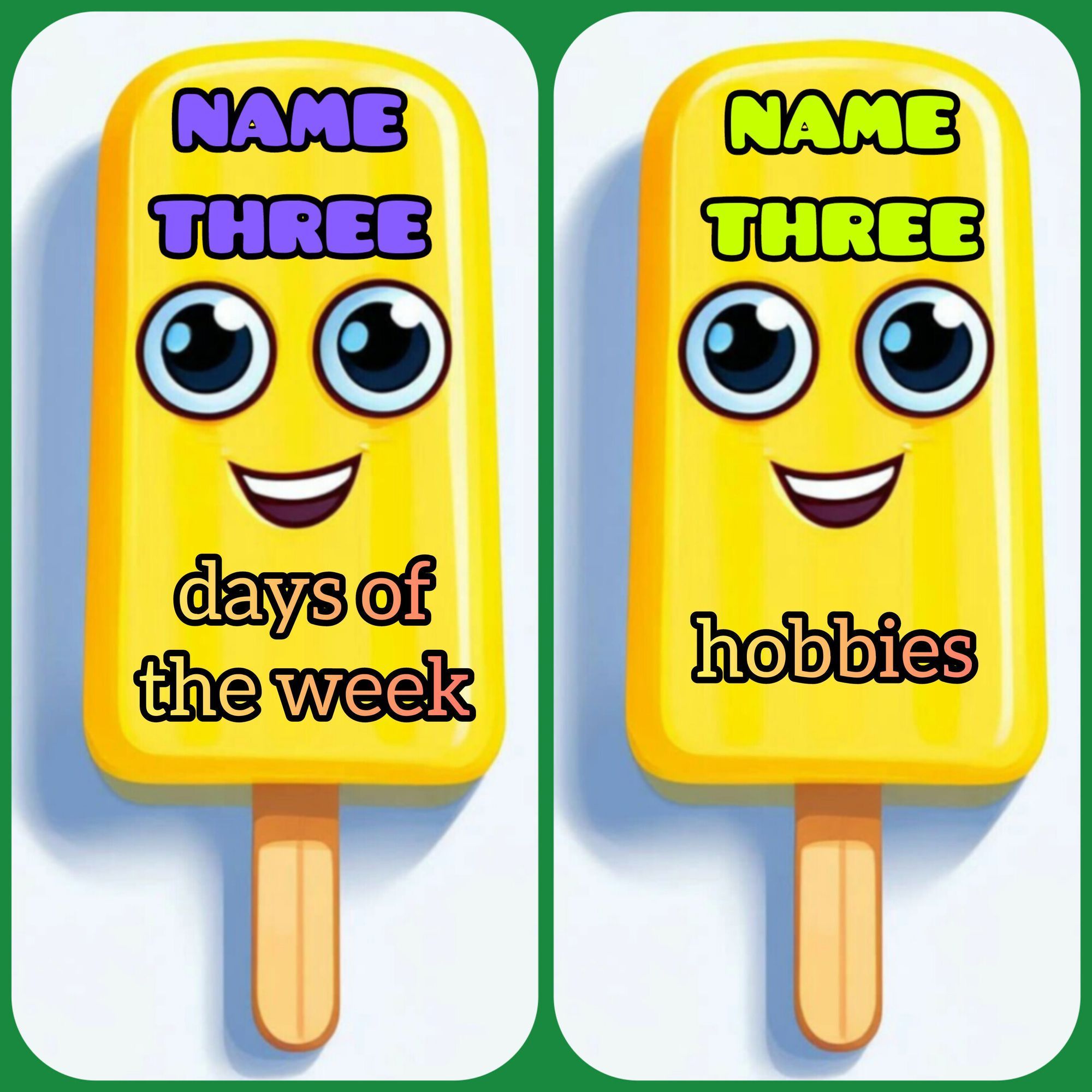 name three by maria.ruleva.english | Genially