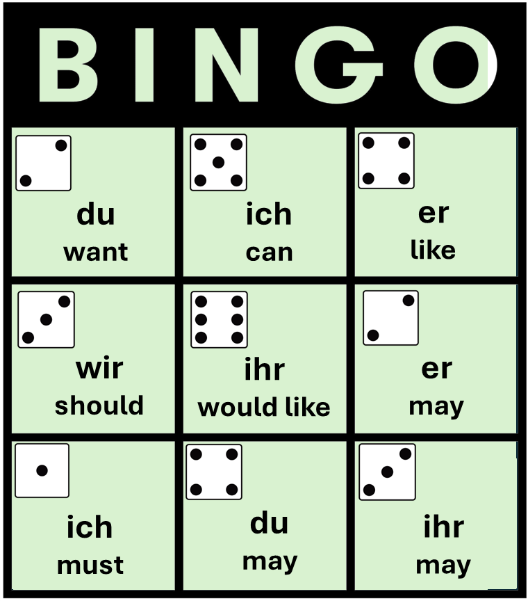 DICE BINGO MODALS