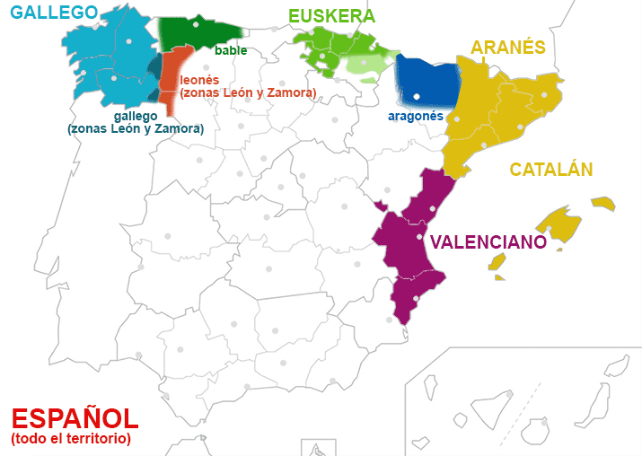 Mapa de las lenguas de España | Genially