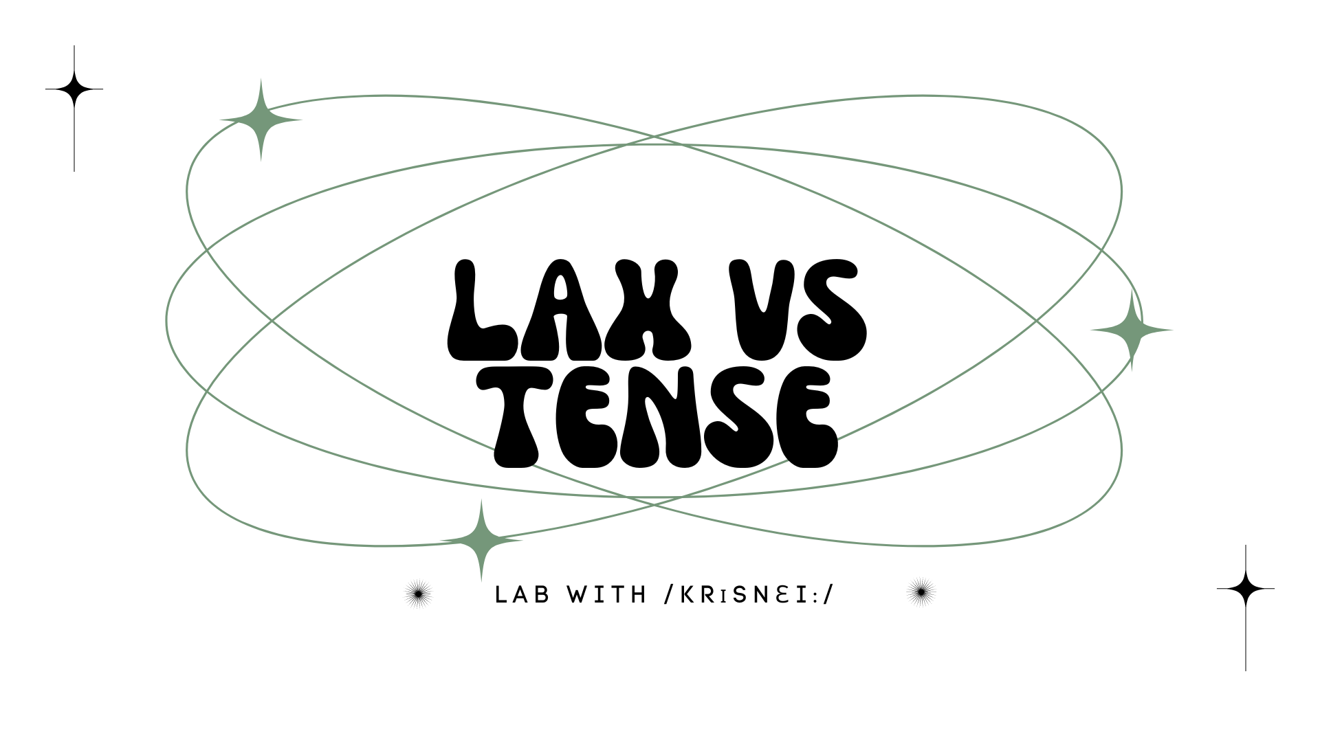 Vowels (Tense vs Lax)