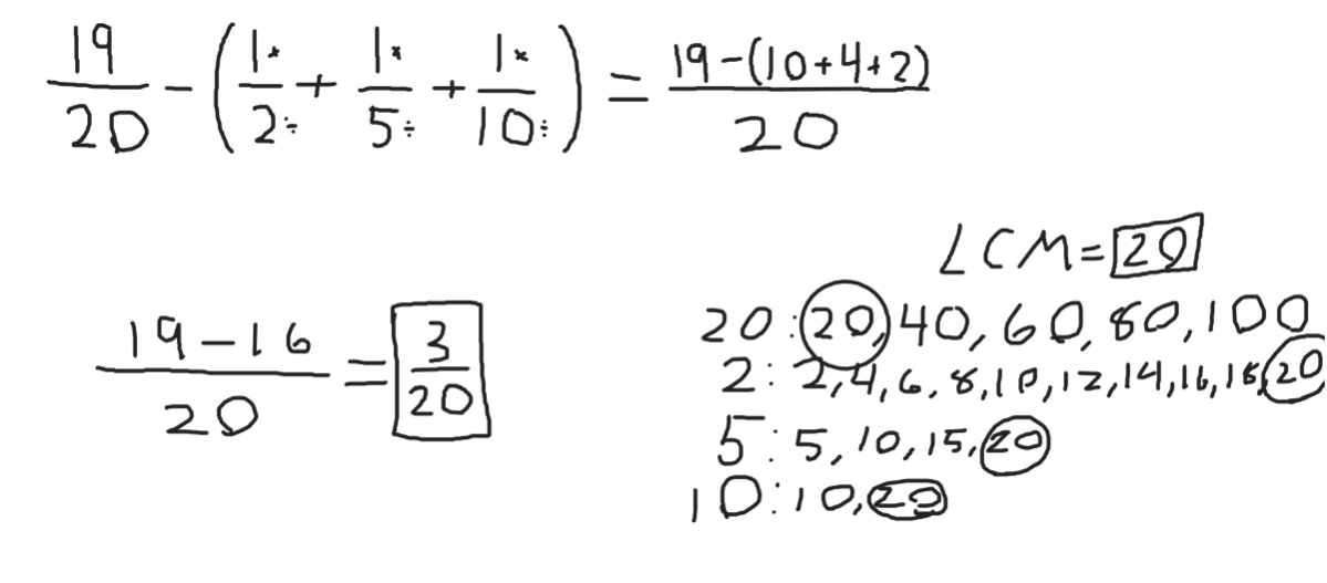 Order Of Operations with Fractions
