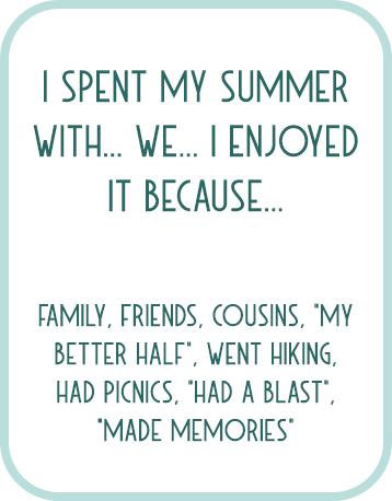 Speaking about my summer | Genially