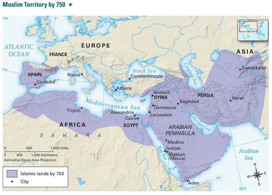 Spread Of Islam Map Activity