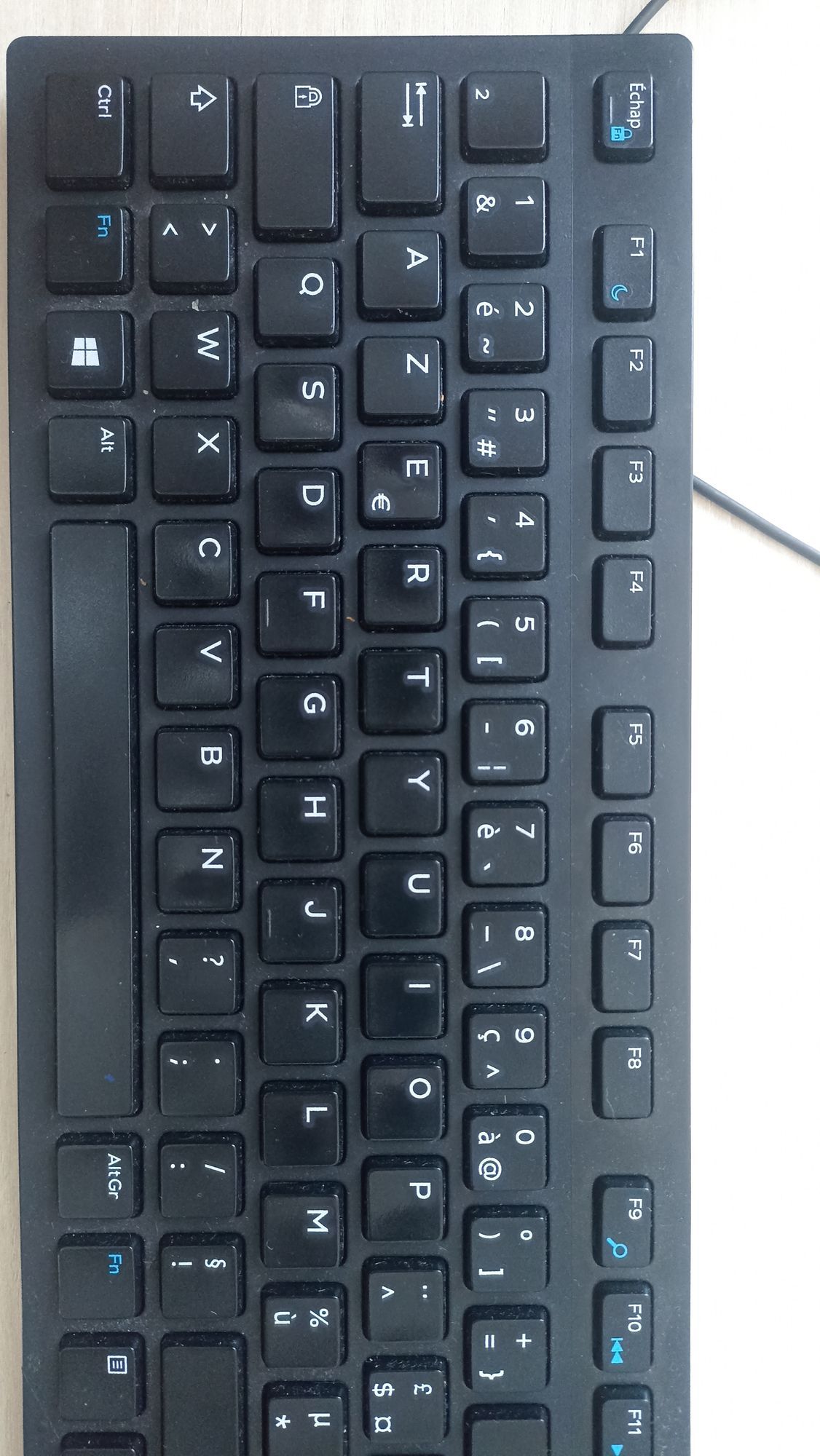 Reconnaitre Maj min clavier