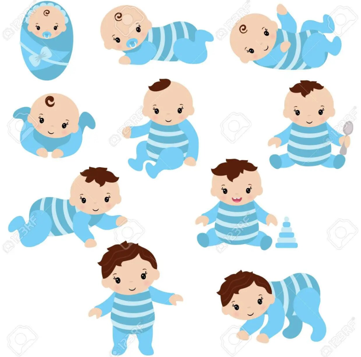 Imagen interactiva desarrollo motor mes a mes | Genially