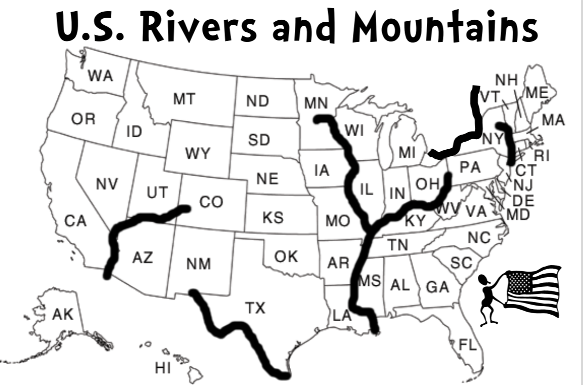 US Rivers and Mountains- Miss Werner | Genially