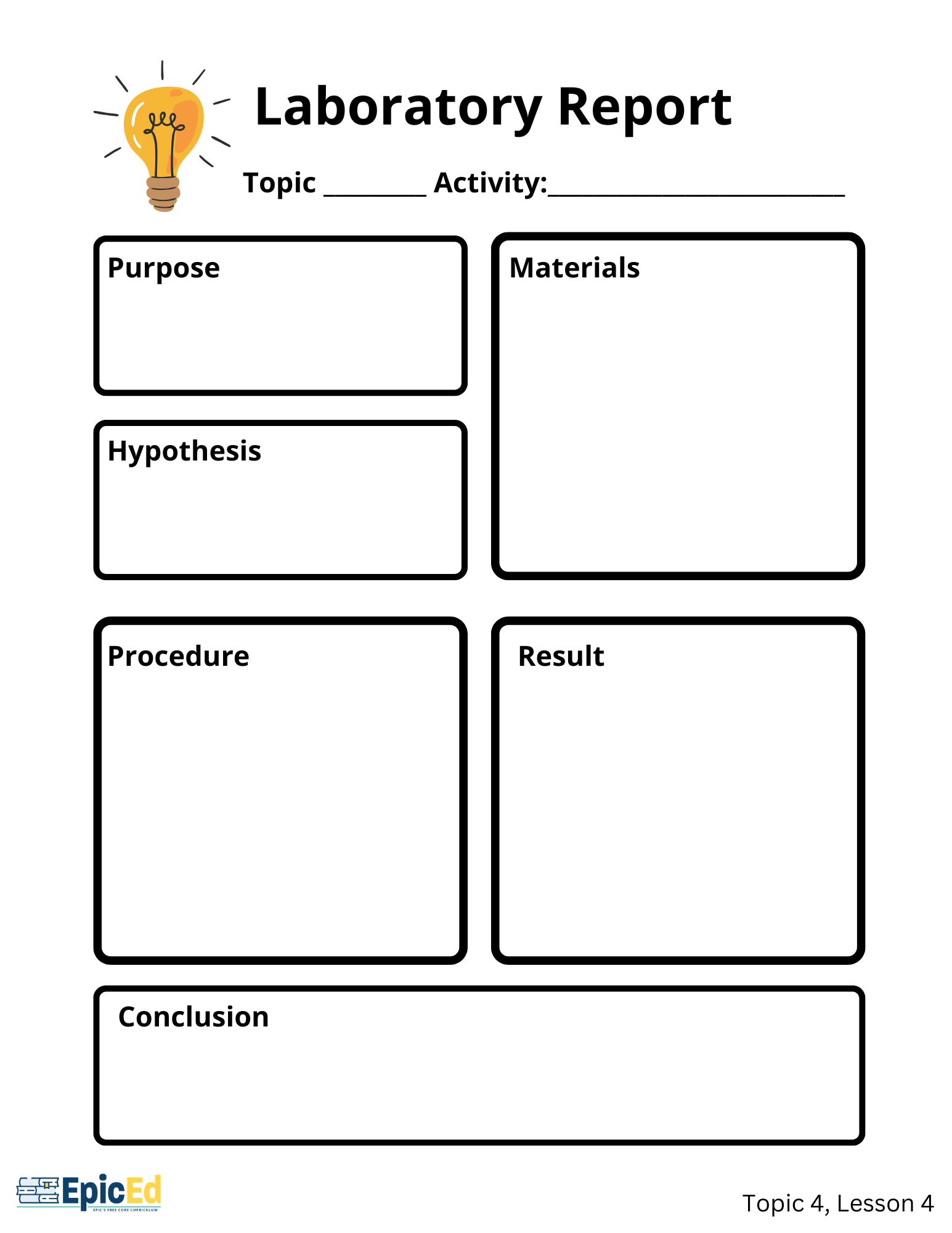 Topic 4 STEM Activity 8th