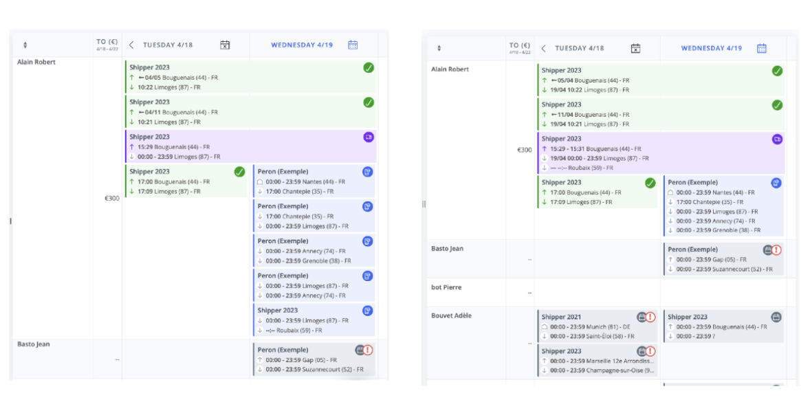 Scheduler : before after | Genially