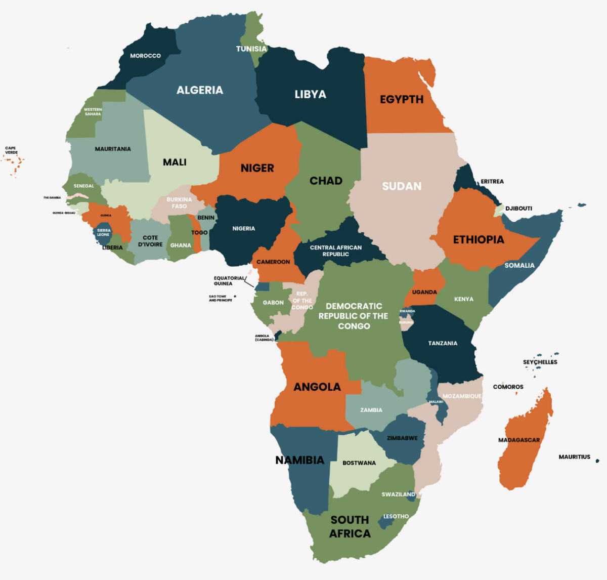 Mapas De Africa Com Paises