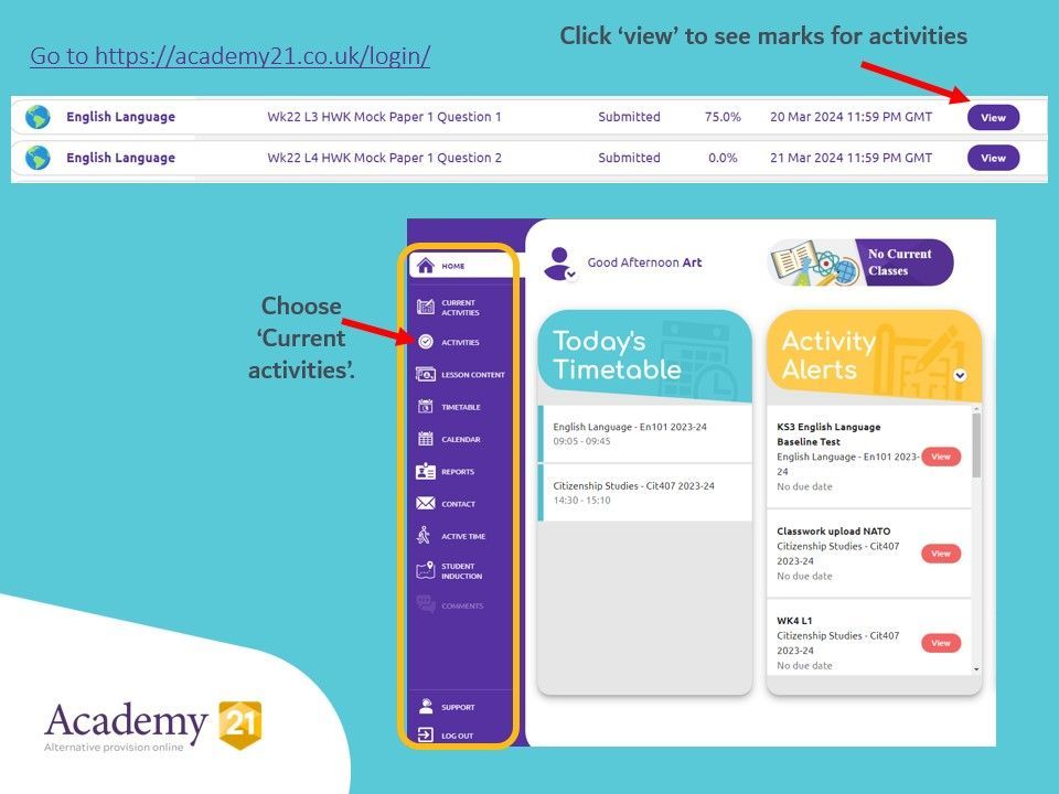Student Portal instructions | Genially