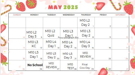 Calendar 2024-2025 | Genially