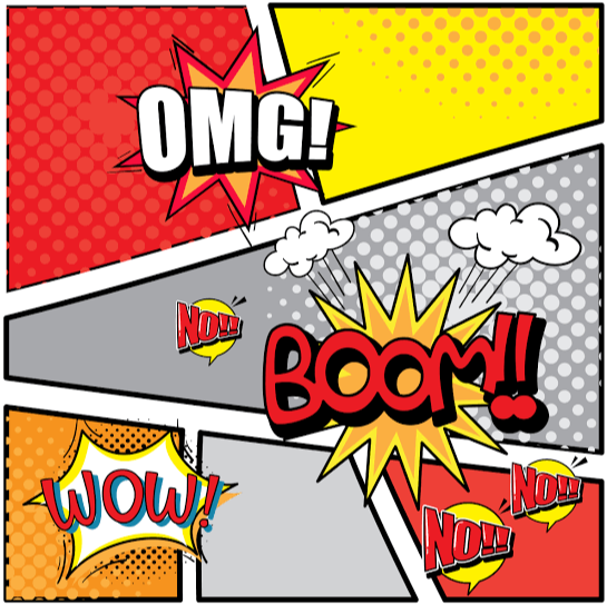 Comic stip presentation