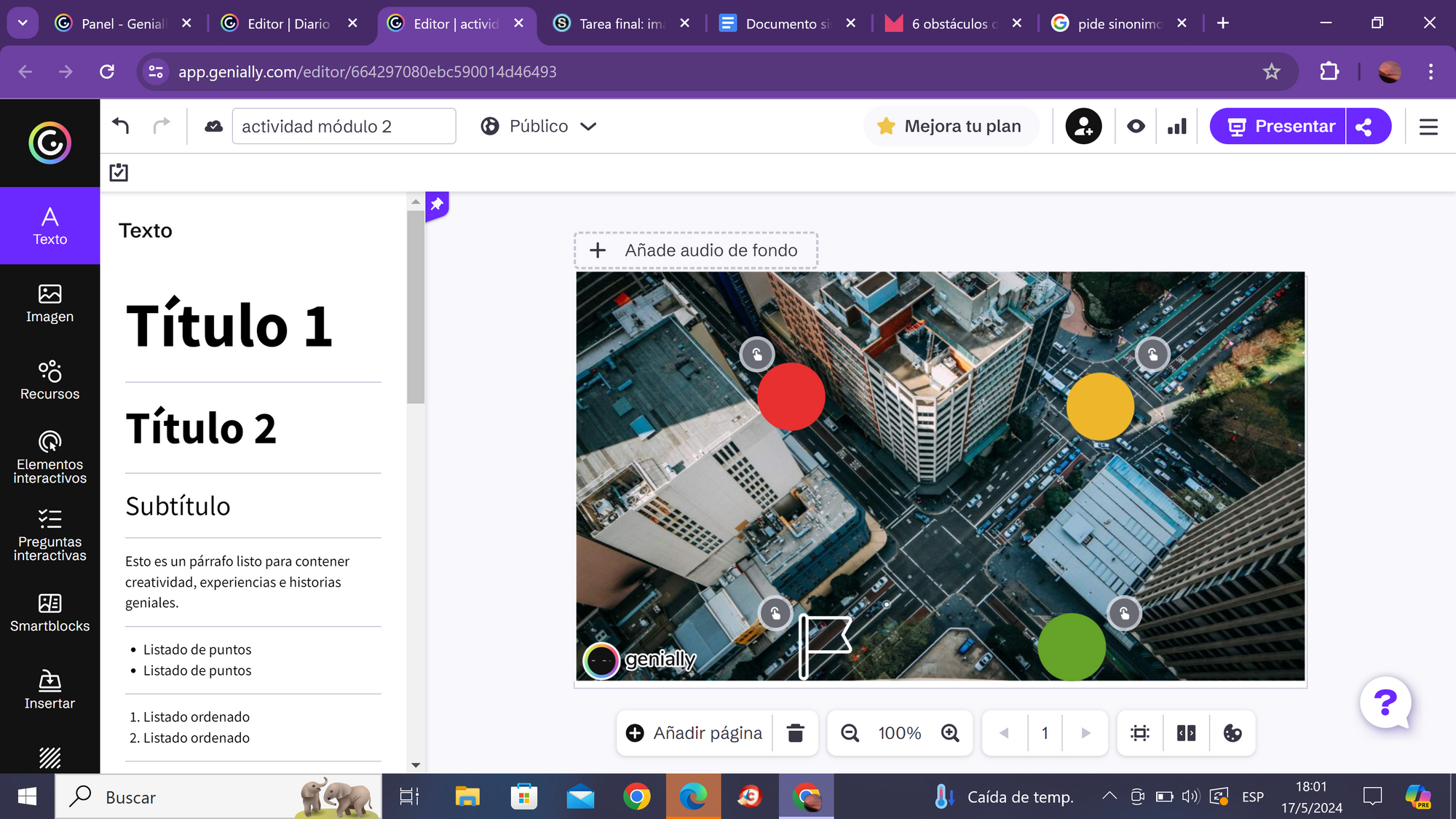 Diario de Ruta | Genially