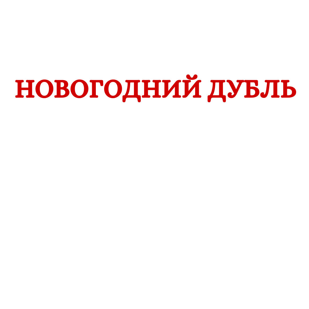 НОВОГОДНИЙ ДУБЛЬ