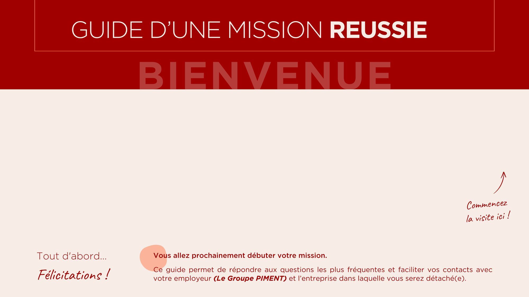 Guide d'une mission réussie interactif | Genially