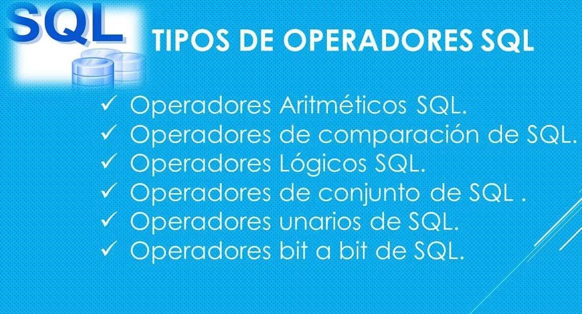 Operadores en SQL | Genially