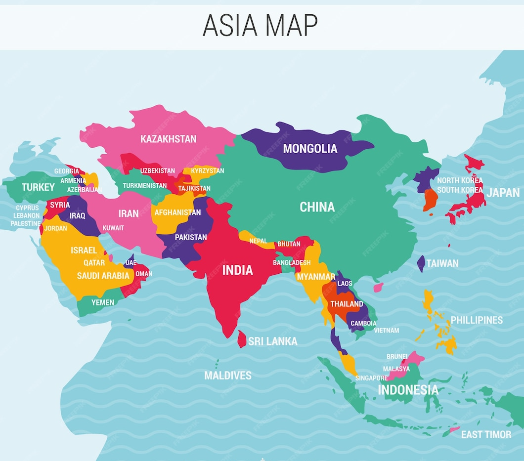 Mapas De Países De Asia Región De Asia Sur Oriental. Mapa De Países