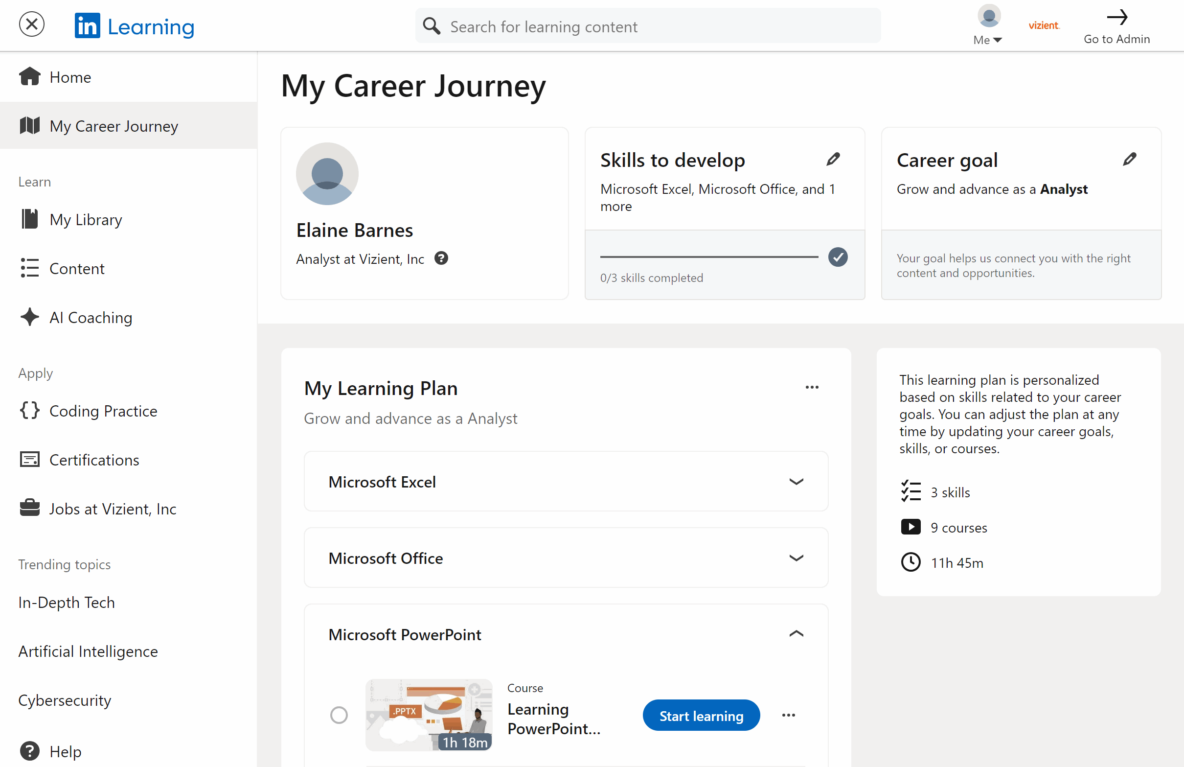 LinkedIn Learning - My Career Journey