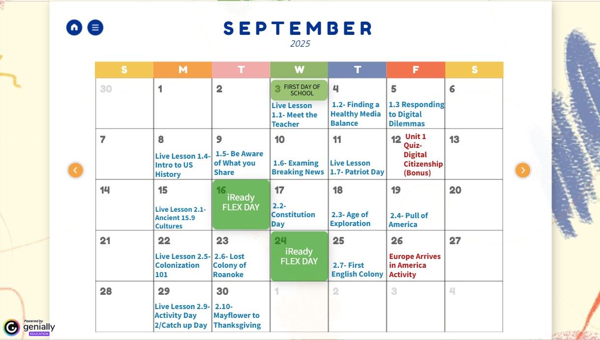 Virtual Classroom | Genially