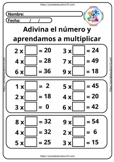 Tablas de multiplicar | Genially
