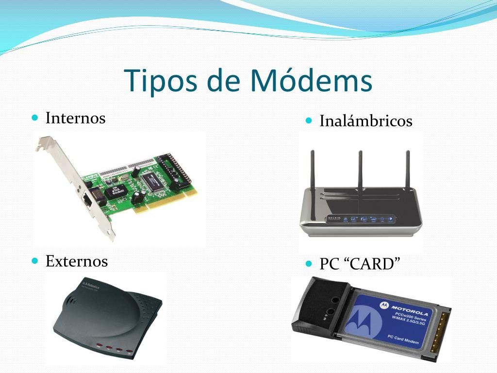 Tipos de modem | Genially