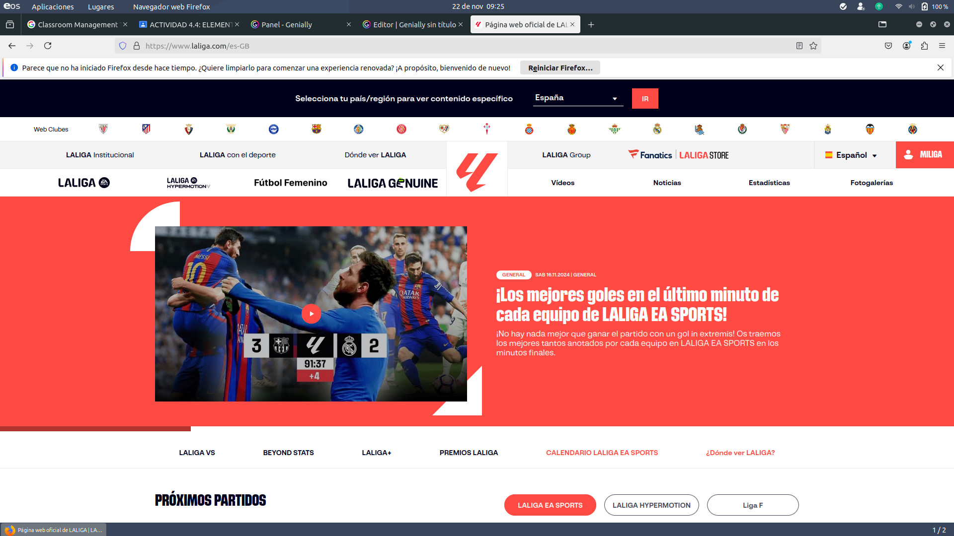 Elementos de una pagina web | Genially