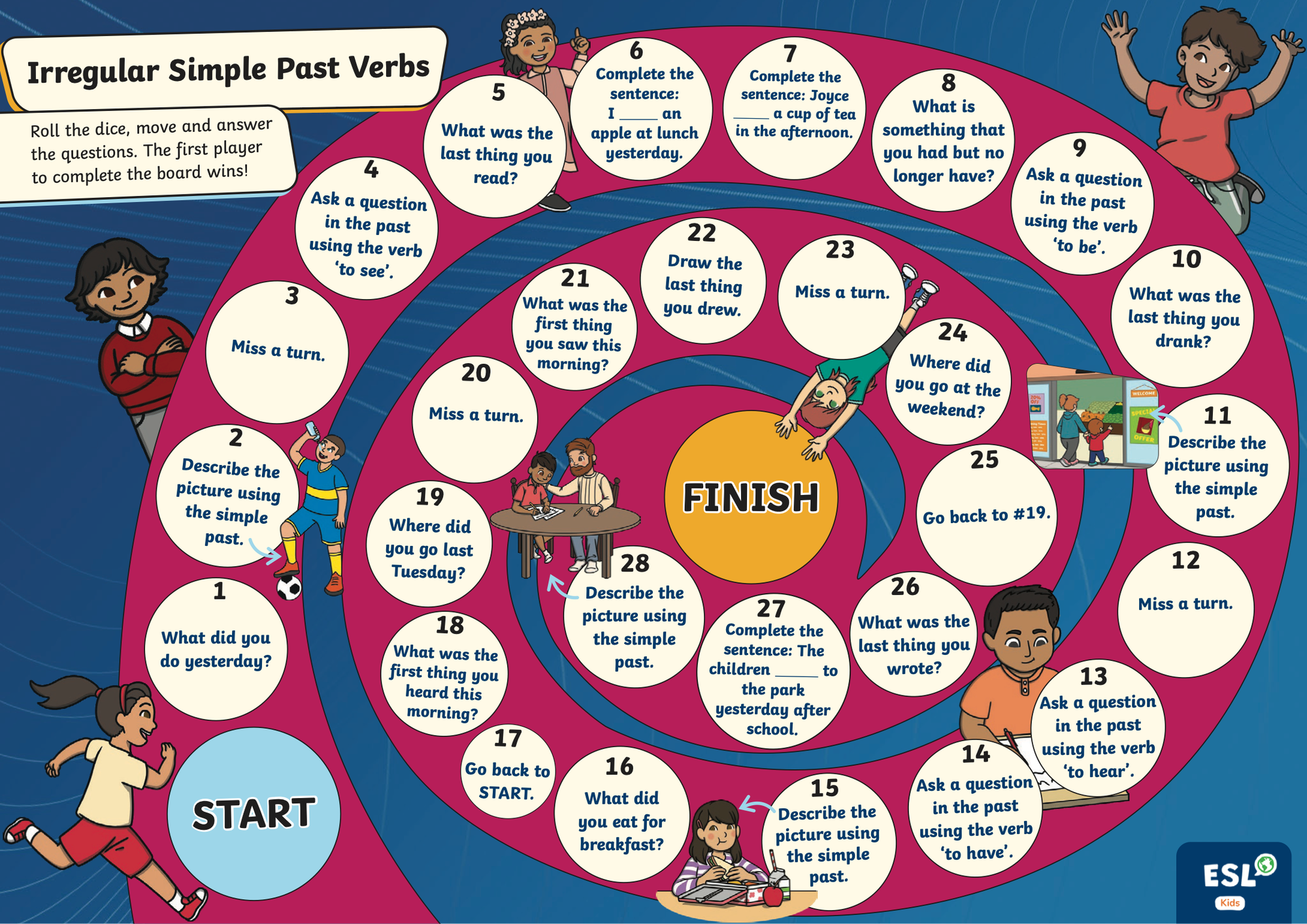 Irregular Verbs - Simple Past | Genially