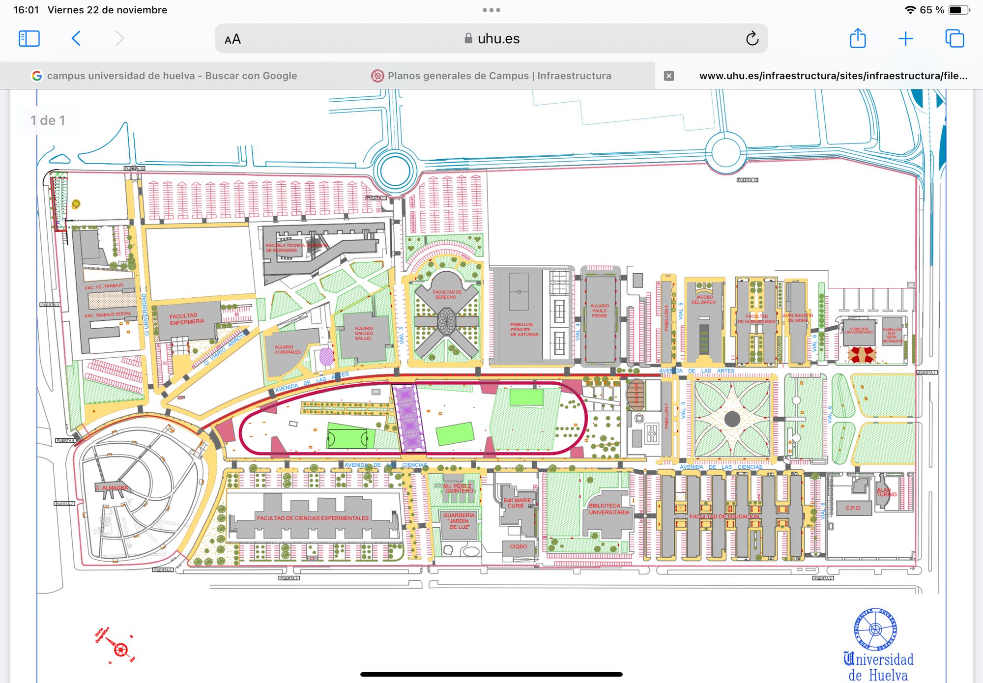 Mapa del campus Interactivo | Genially