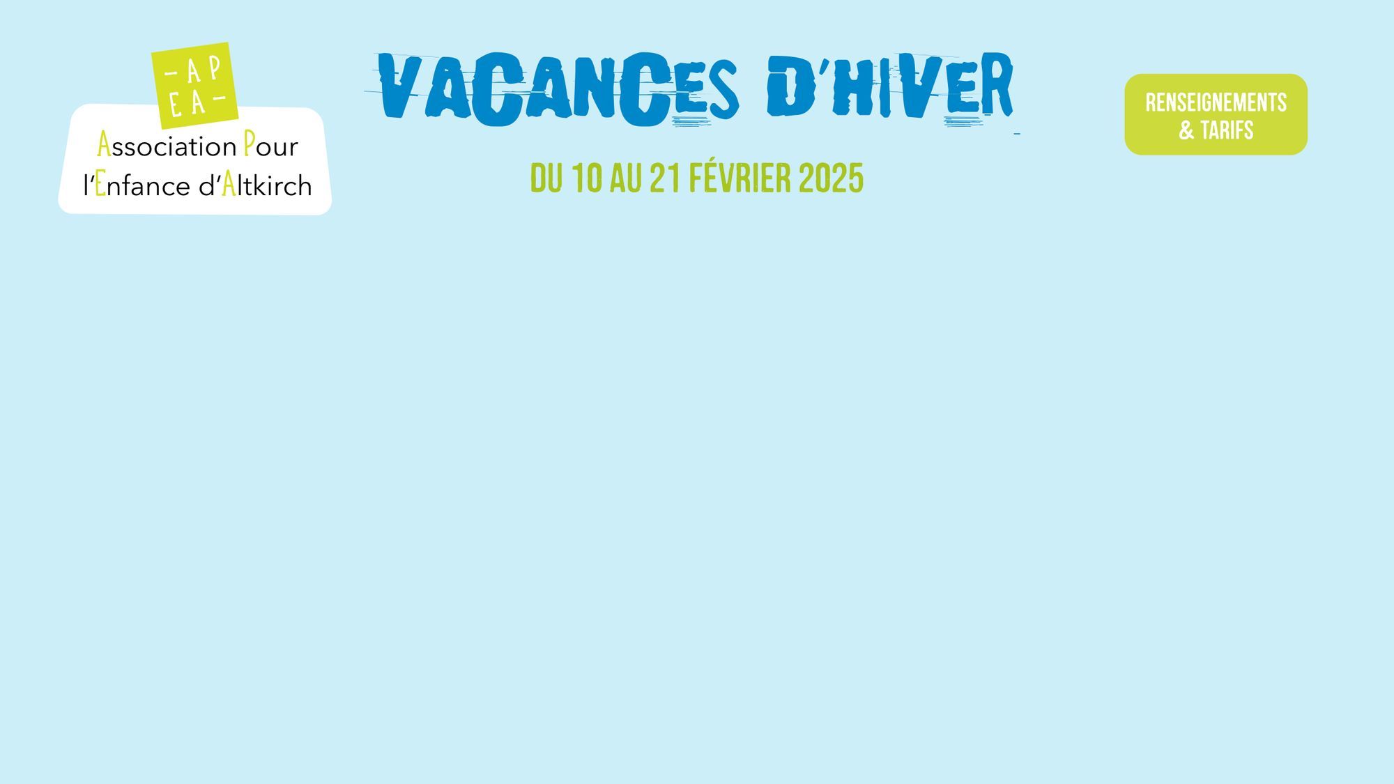 Programme Vacances d'hiver 2025 | Genially