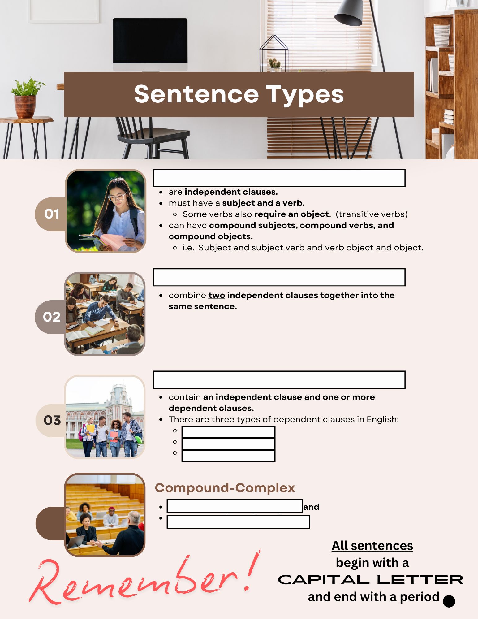 Sentence Types and Issues | Genially
