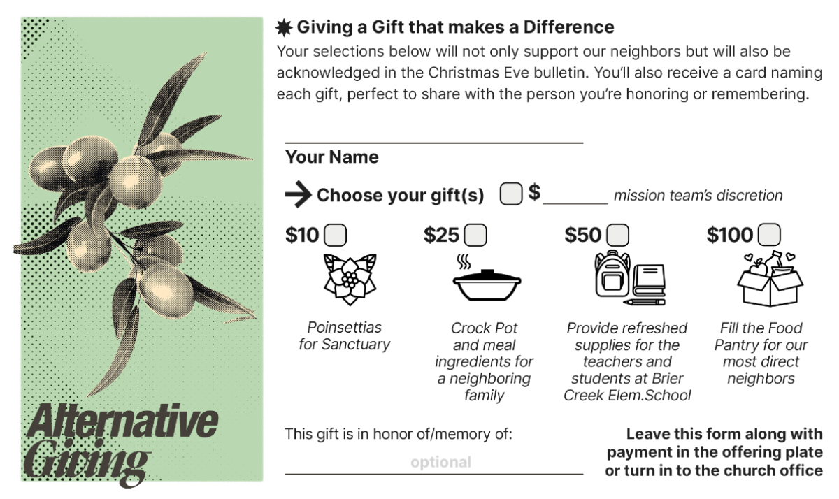 Alternative Giving | Genially